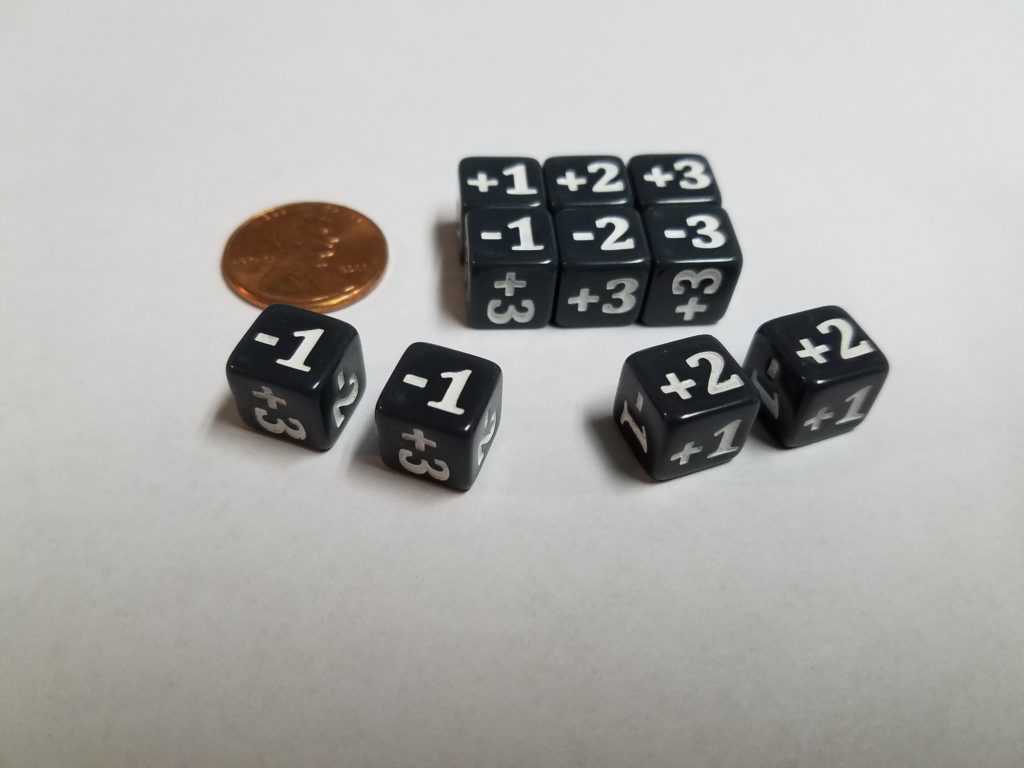 Minimalist Stats Modifier Dice – Rook Robot Gaming