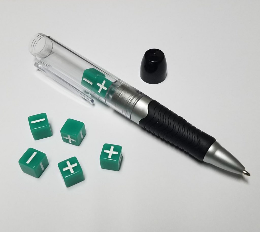 The Dice Pen – With Fate Fudge Dice – Rook Robot Gaming