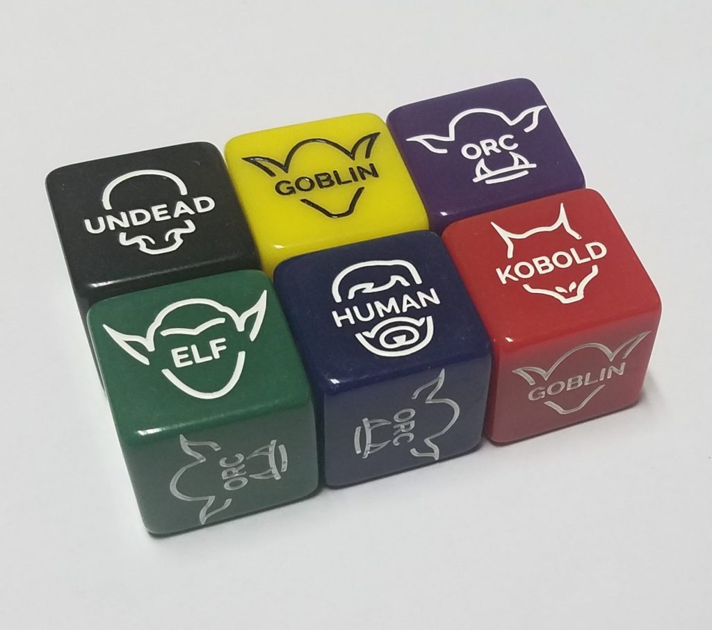 Creature Dice / Minimalist Miniatures (6 Pack) – Rook Robot Gaming