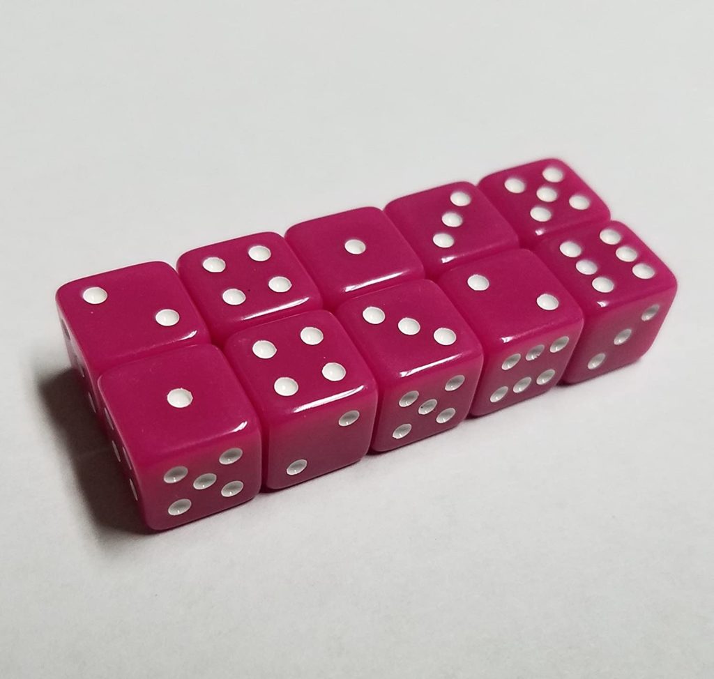 10mm Small Dice with Dots – Rook Robot Gaming